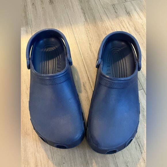 Shoes | Crocs Dark Blue Classic Slip On Clogs Unworn Size Men 1 Women ...